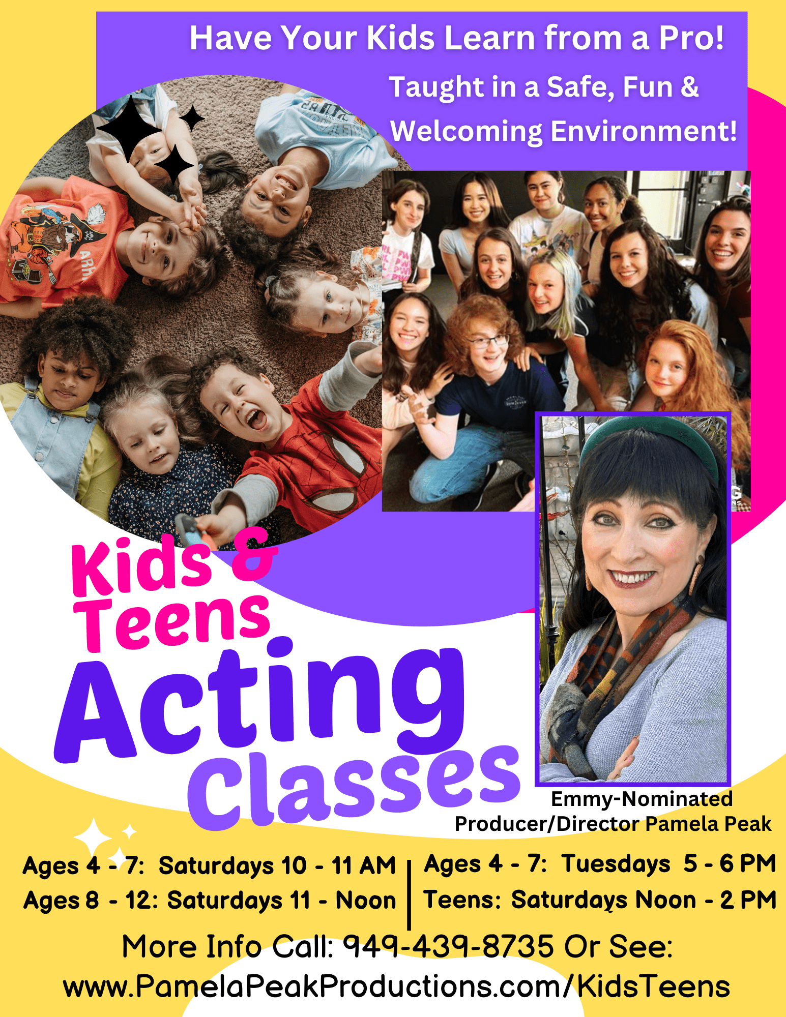Acting for Kids & Teens | Pamela Peak Productions